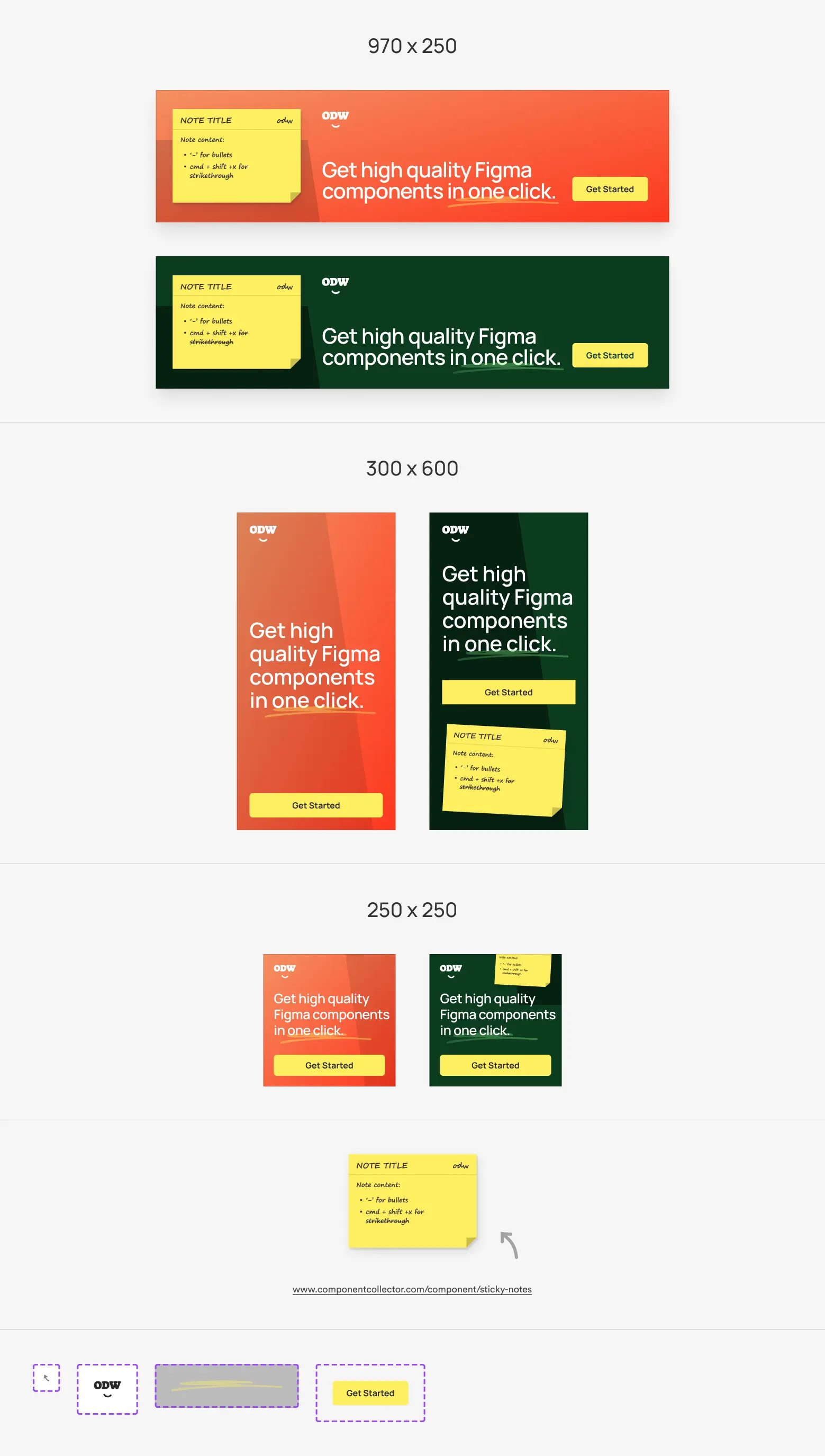 Figma Mini Brand Guidelines Template, Layout Component | Component Collector Design System